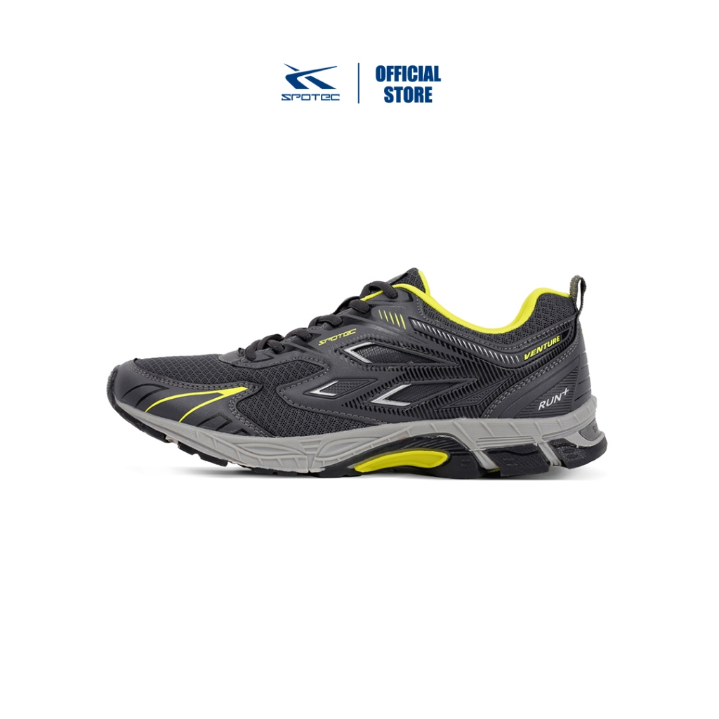 Jual Spotec Running Venture Sepatu Lari Pria Wanita - Abu Tua Hijau ...