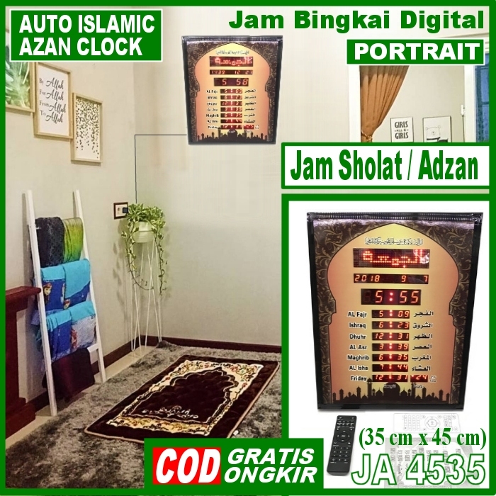 Jual Jam Sholat Digital Azan Adzan Jadwal Sholat Masjid Waktu Adzan Jam ...