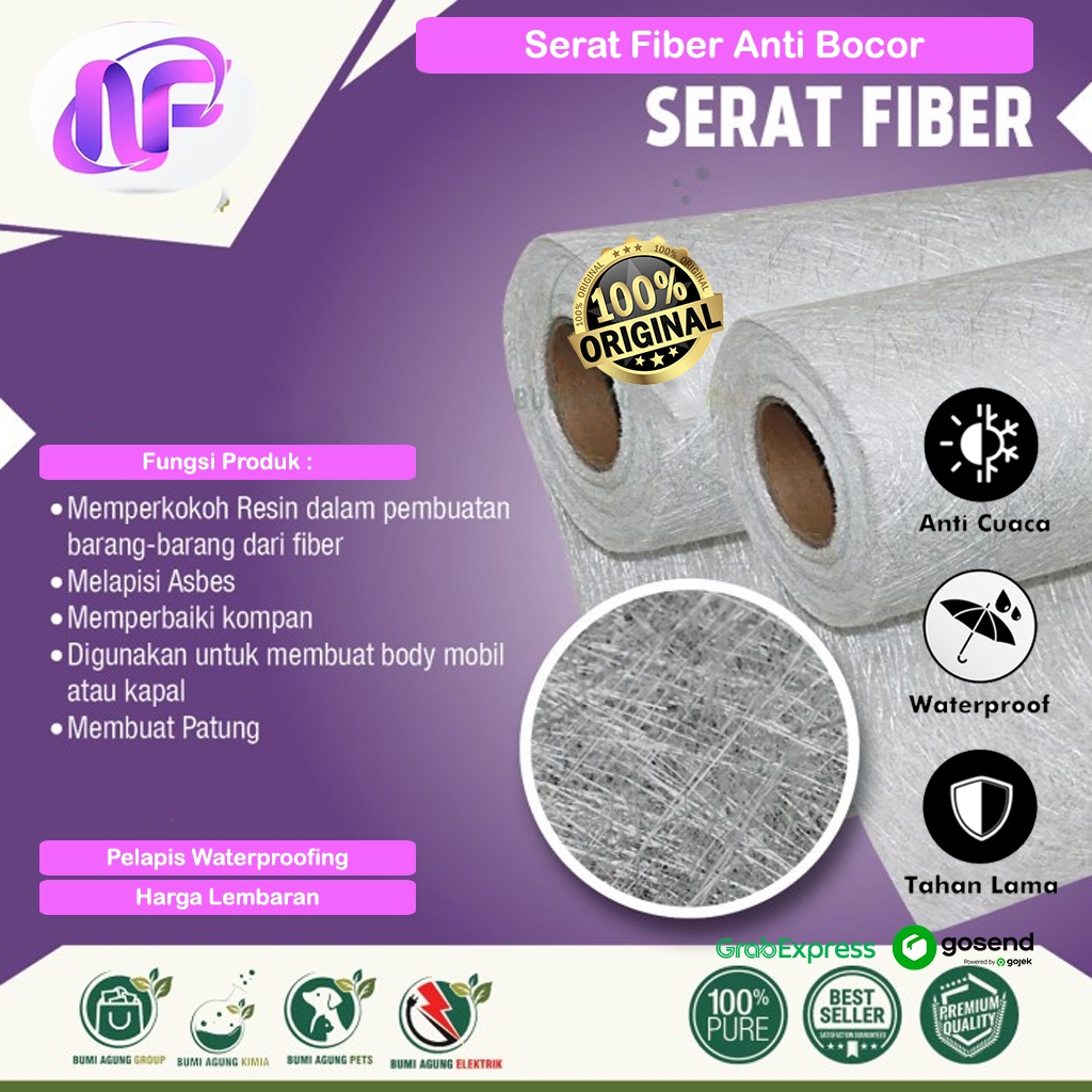 Jual Serat Fiber Aquaproof Anti Bocor Pelapis Penutup Lubang Talang ...