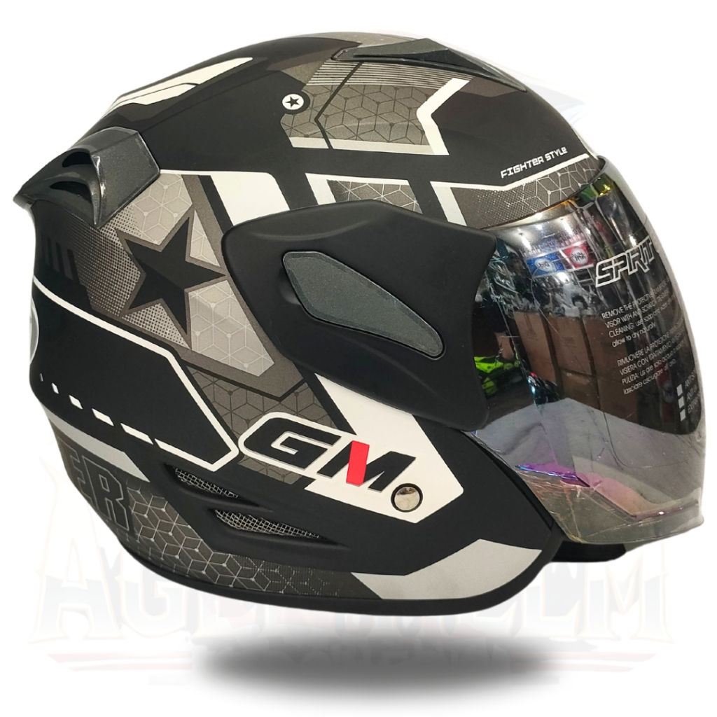 Jual helm sunmori helm murah GM Fighter Star | Shopee Indonesia