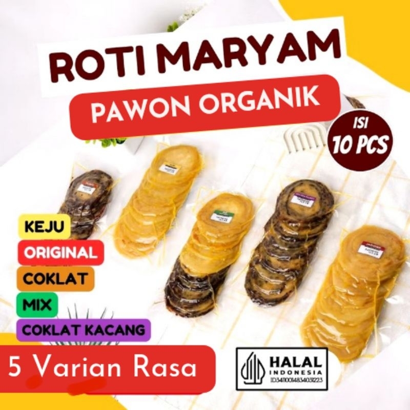 Jual Roti Maryam Original Isi 10pc 5 Varian Rasa Premium Roti Canai ...