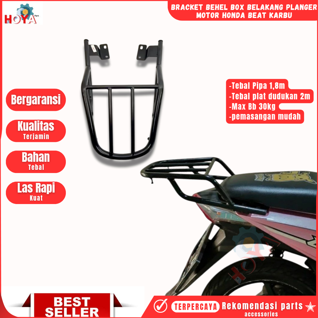 Jual Bracket Box Belakang Honda Beat Karbu Behel Motor Besi Tebal Kokoh ...