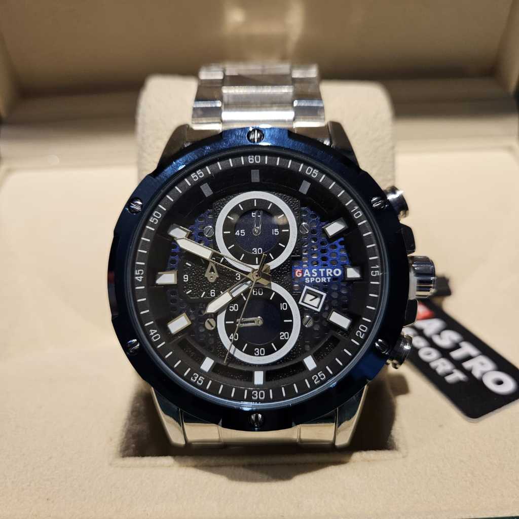 Jual Jam tangan pria Sport watch Gastro motif chrono lingkar 8 dengan ...