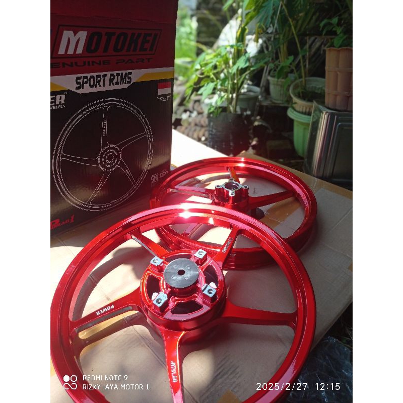 Jual VELG CNC MOTOKEI MUTAKIN DOUBLE DISC PNP NINJA R DAN SS WARNA ...