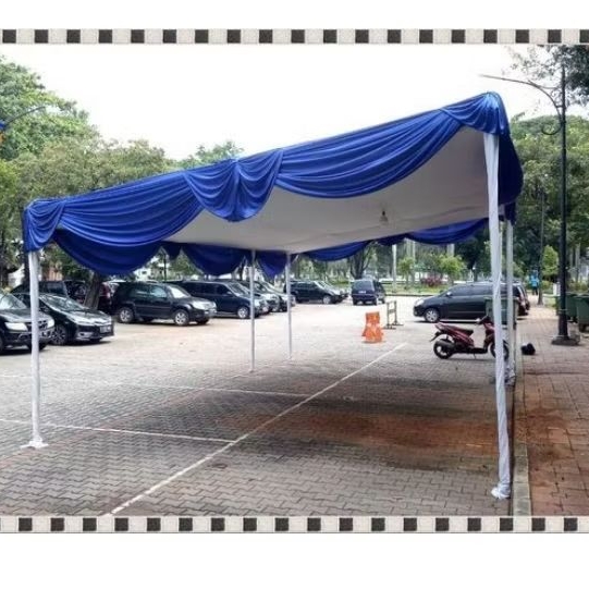Jual Rangka tenda tenda terop tenda datar plus bahan kain | Shopee ...
