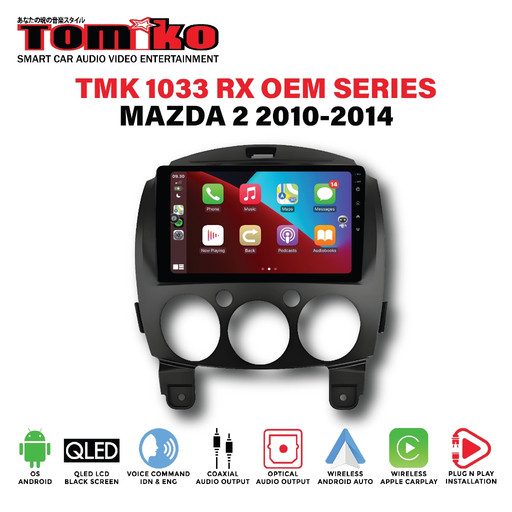Jual TomikoHead Unit Android TMK 1033 RX OEM Series for Mazda 2 | Shopee Indonesia