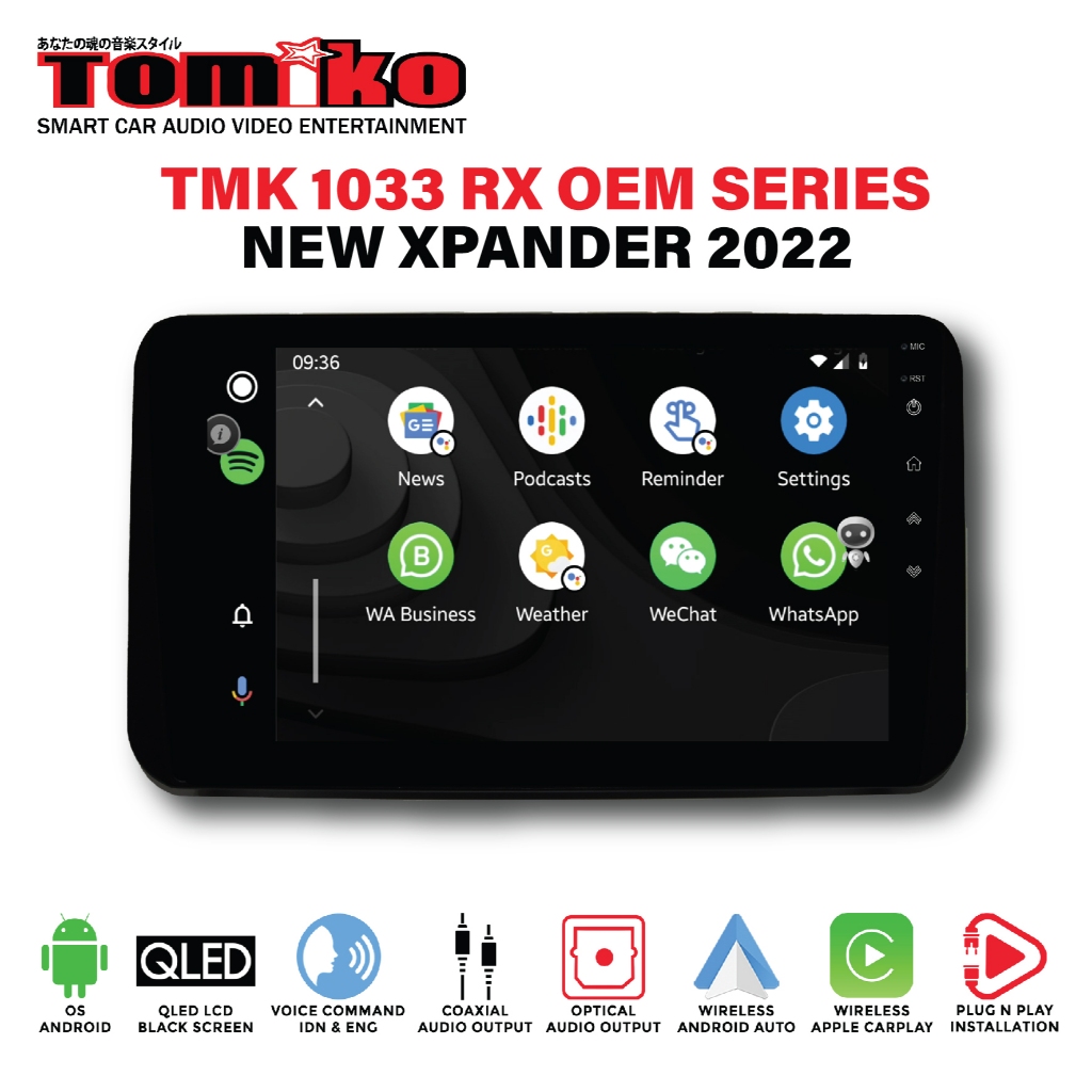 Jual Tomiko headunit android tmk 1033 rx oem for Xpander 2022 | Shopee Indonesia