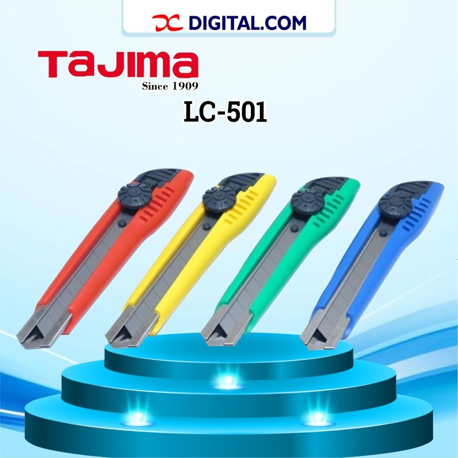 Jual Tajima LC-501 - Dial Lock Utility Knife with Three 3/4 Inch - 8 Point | Shopee Indonesia