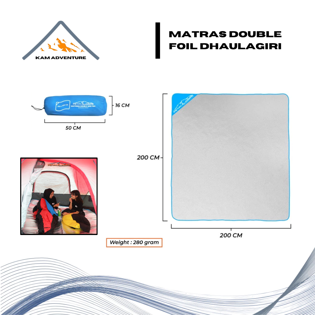 Jual [COD]Matras allumunium double foil 150 x 200 dhaulagiri - matras ...