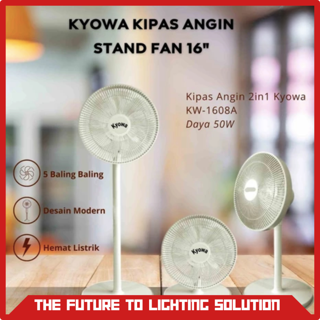 Jual [COD] Kipas Angin Standing / Kipas Berdiri Dengan Tutup / 5 Baling ...