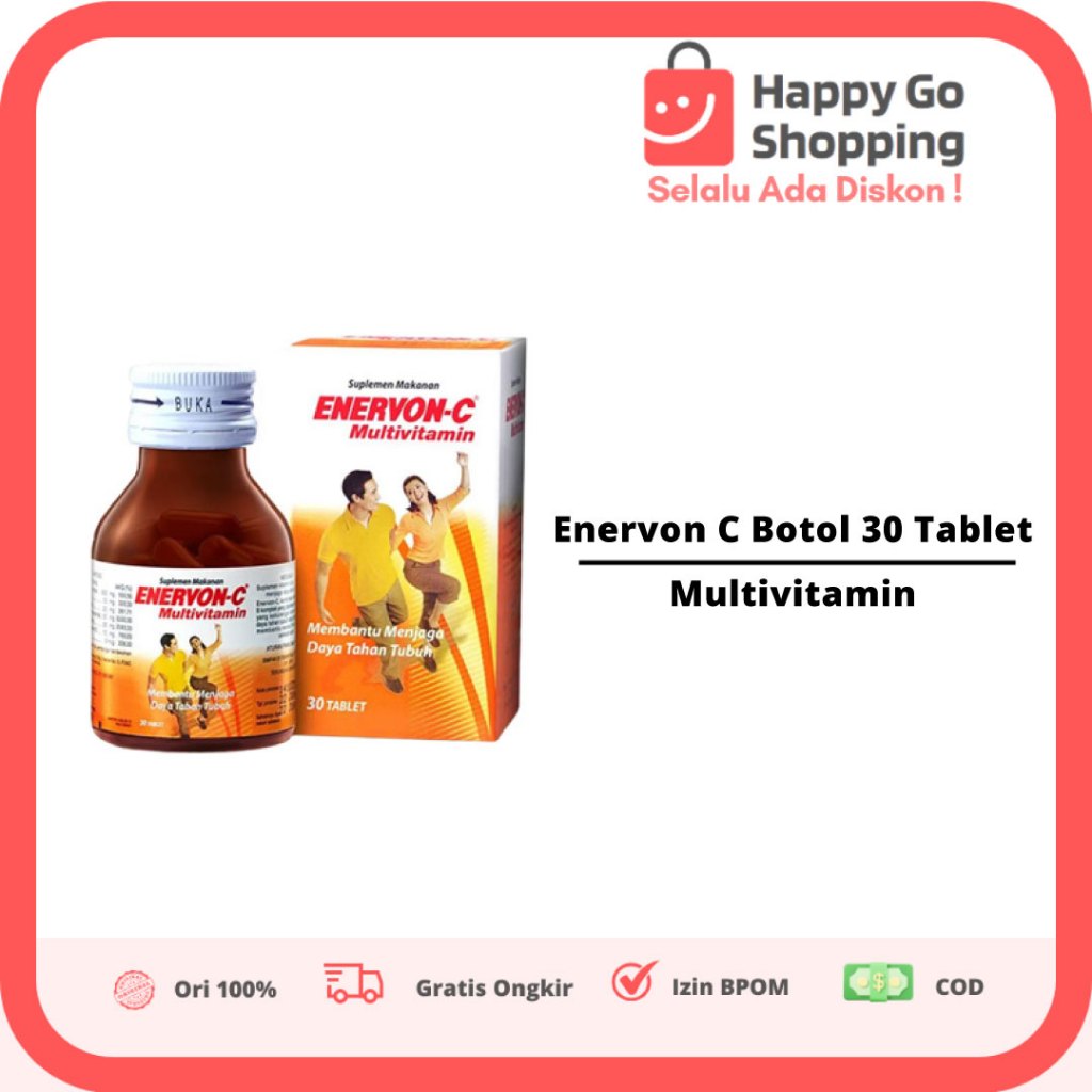 Jual Enervon C Multivitamin Botol 30 Tablet | Shopee Indonesia