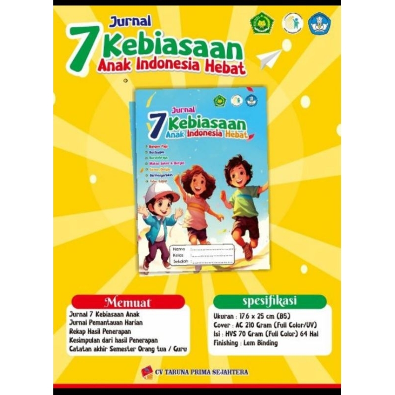 Jual Buku Jurnal Harian 7 Kebiasaan Anak INDONESIA Hebat - NEW EDITION | Shopee Indonesia
