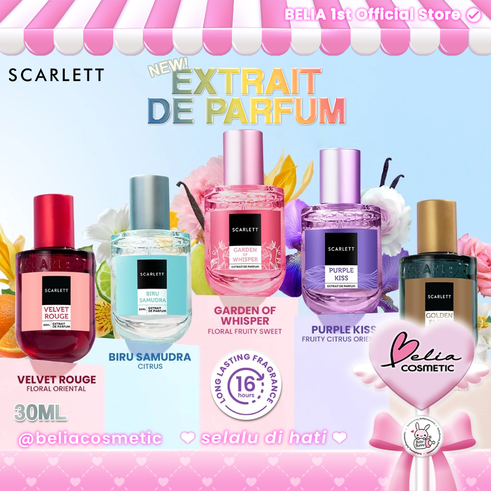 Jual BELIA SCARLETT Whitening Extrait De Parfum 30ml | Velvet Rouge ...