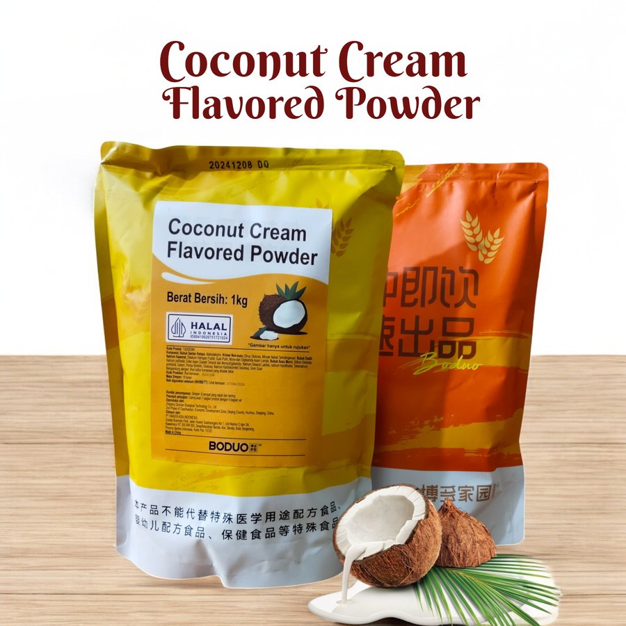Jual Boduo Coconut Cream Flavored Powder - Bubuk Santan Kelapa Powder ...