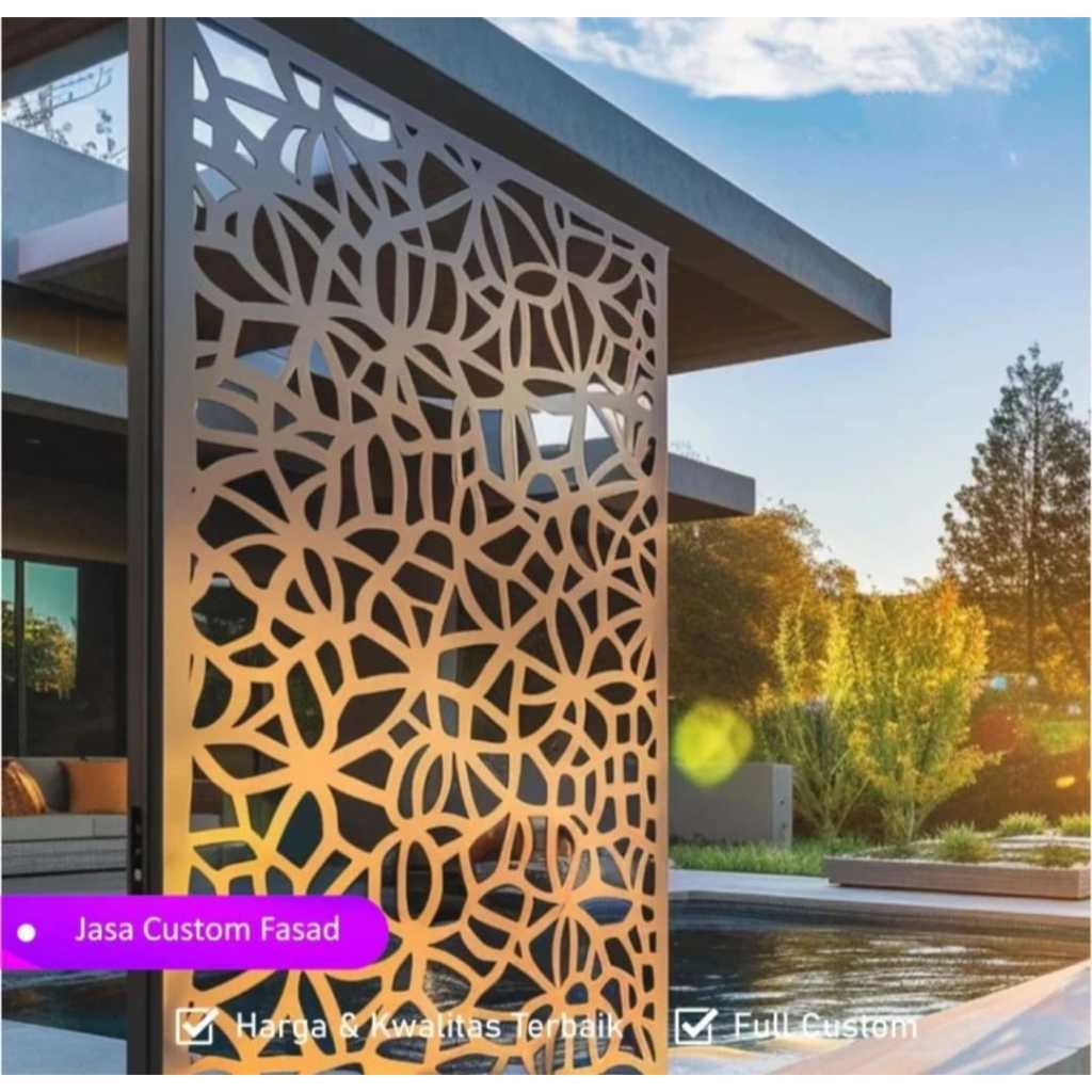 Jual Jasa Pagar Fasad Gerbang Partisi Kanopi Custom Indoor Outdoor ...