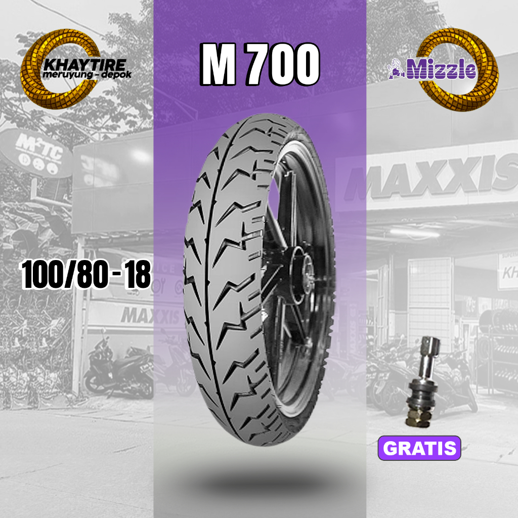 Jual MIZZLE M700 100/80 Ring 18 Tubeless - Ban Motor RX King Tiger ...