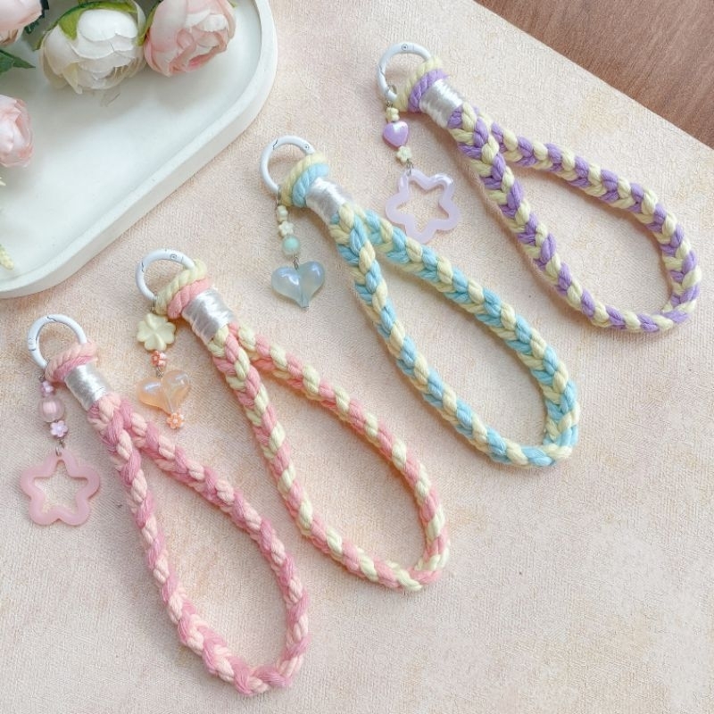 Jual keychain tali | strap hp tali | bagcharm tali | Shopee Indonesia