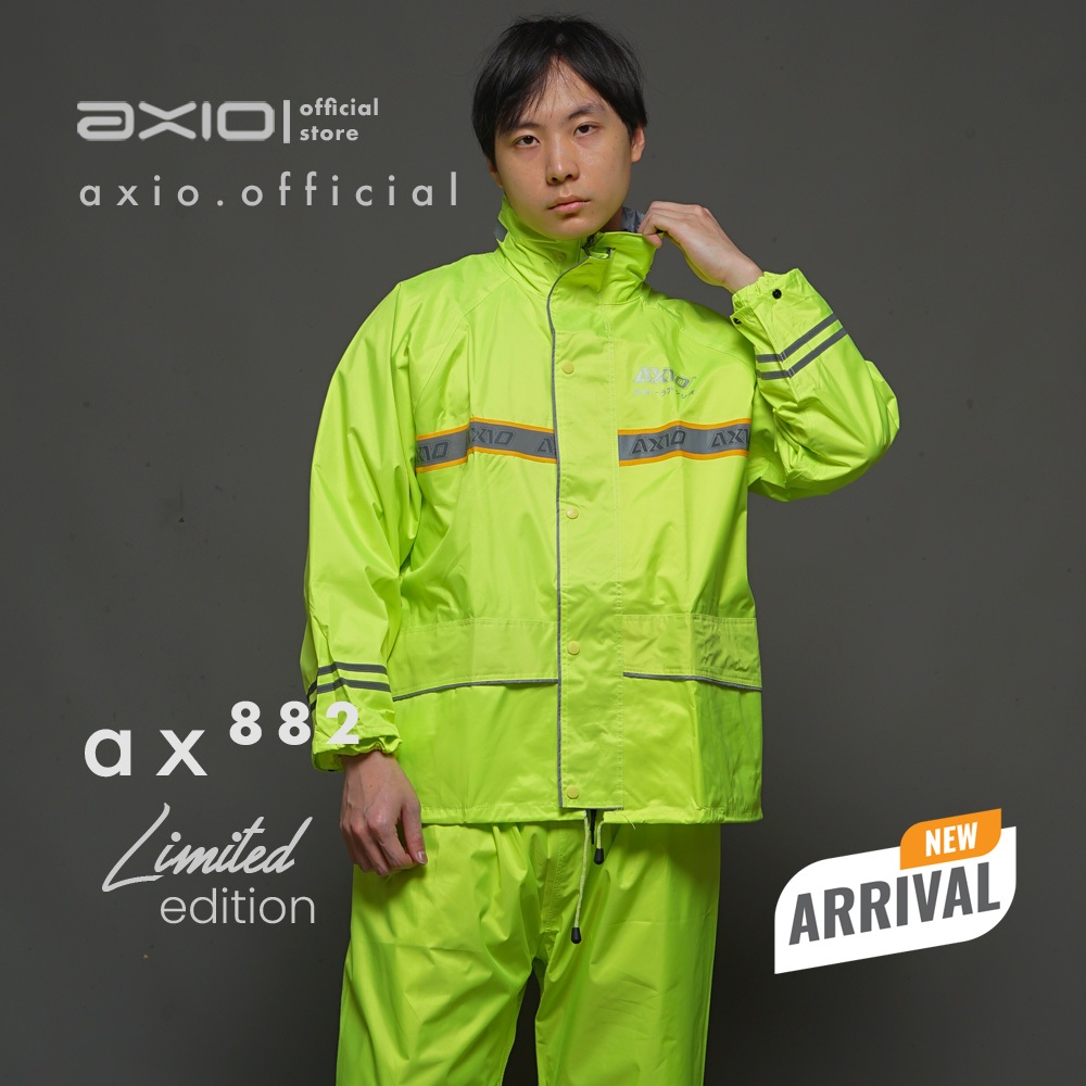 Jual Axio Jas Hujan Raincoat Ax 882 Silver Series Limited Edition Hijau Stabilo Green Stabilo ...
