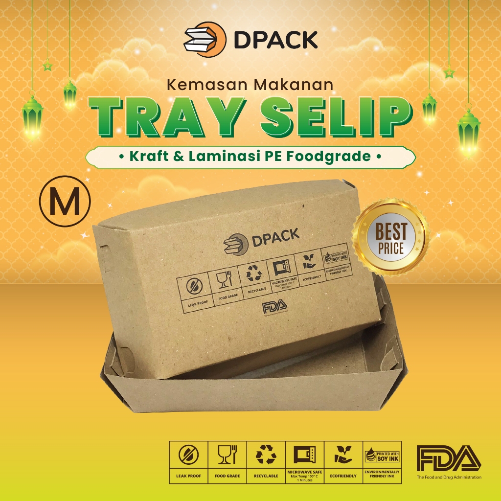 Jual Paper Tray l Nampan Kertas l Food Tray Paper Bahan ECO Kraft ...