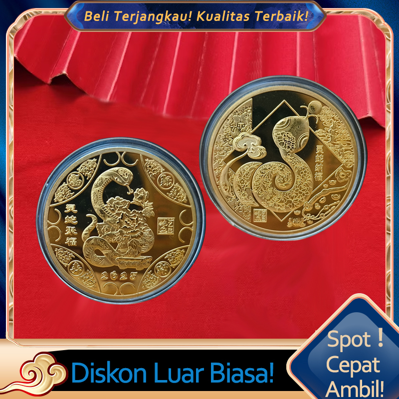Jual 2025 Tahun Ular Dewa Rejeki Feng Shui Koin: Simbol Kuat untuk ...