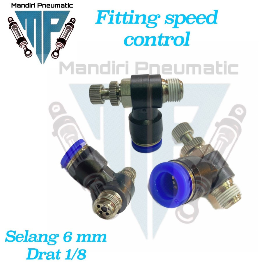 Jual FITTING SPEED CONTROL / FLOW CONTROL TUBE 6mm DRAT 1/8”inch ...