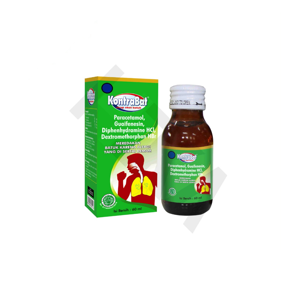 Jual Kontrabat Syrup Botol 60 ml - Sirup Obat Batuk Alergi Demam ...