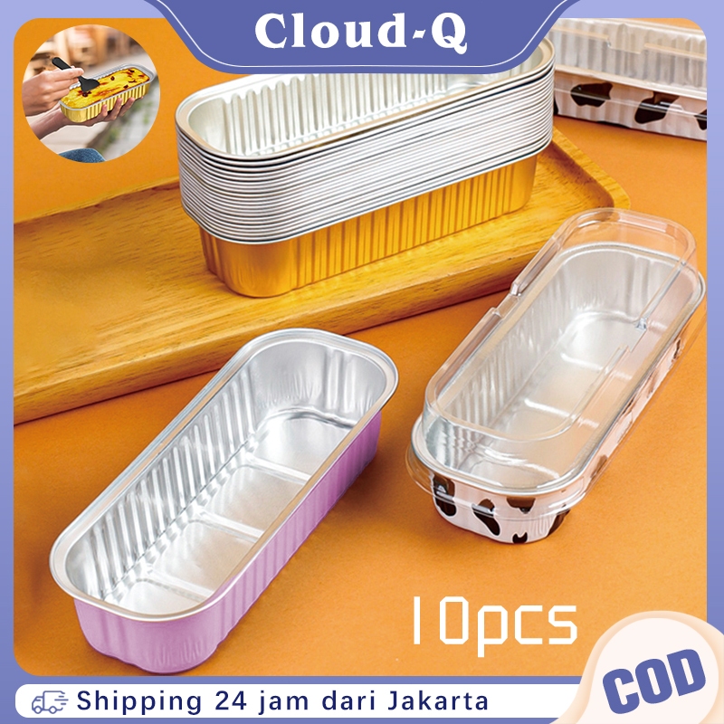 Jual Aluminium Foil Cup 10pcs Kotak Kue Korean Desert Box Alumunium ...