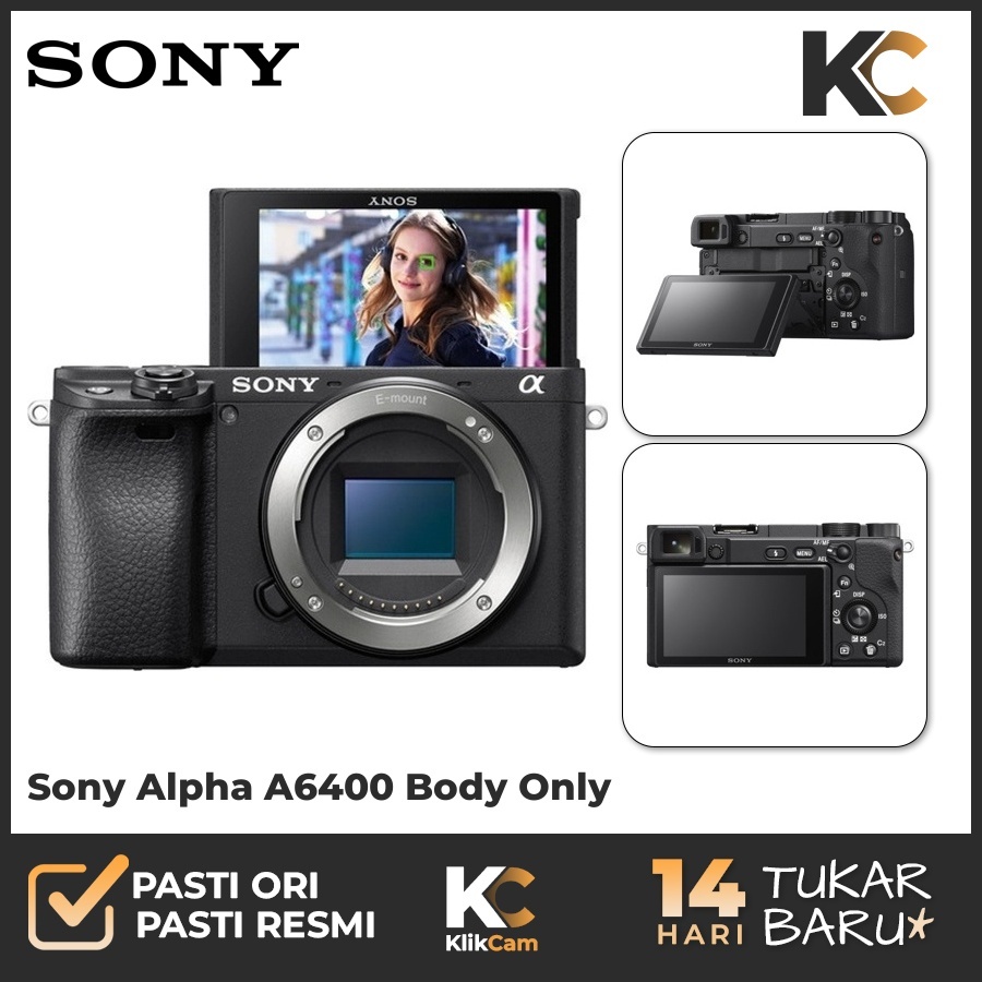 Jual Sony Alpha A6400 Body Only Mirrorless Camera Garansi Resmi | Shopee Indonesia