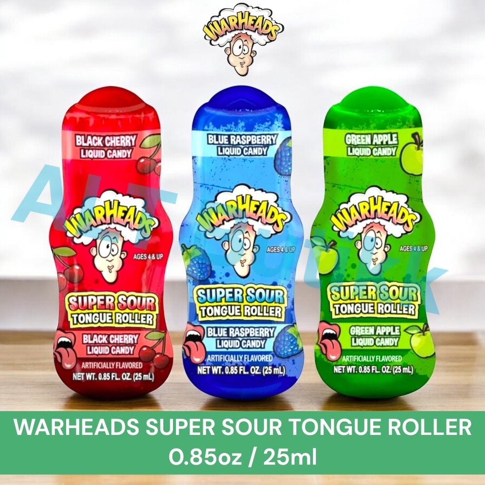Jual WARHEADS SUPER SOUR TONGUE ROLLER LIQUID CANDY 25 ML | PERMEN ASAM ...