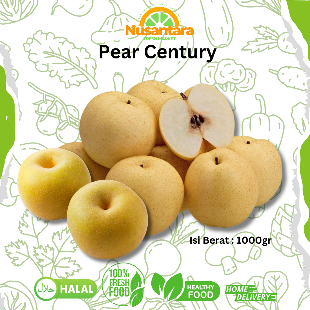 Jual Pear Century Pir Century Impor 1 kg - Buah Segar & Sehat ...
