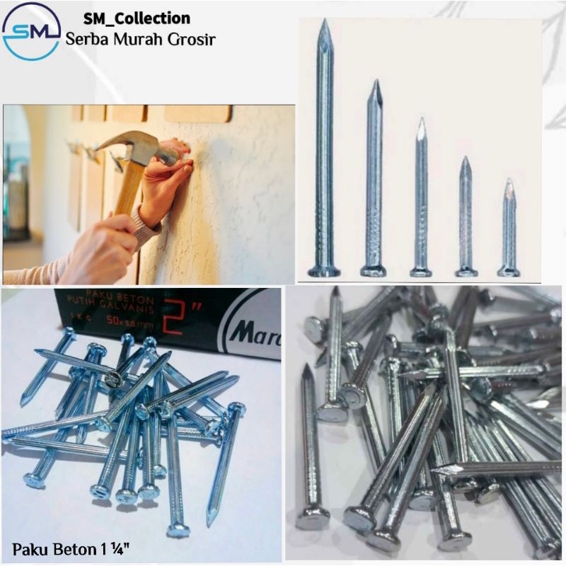 Jual Paku Dinding/Paku Kayu/Alat tukang/Paku Baja/Peralatan Rumah/Paku ...