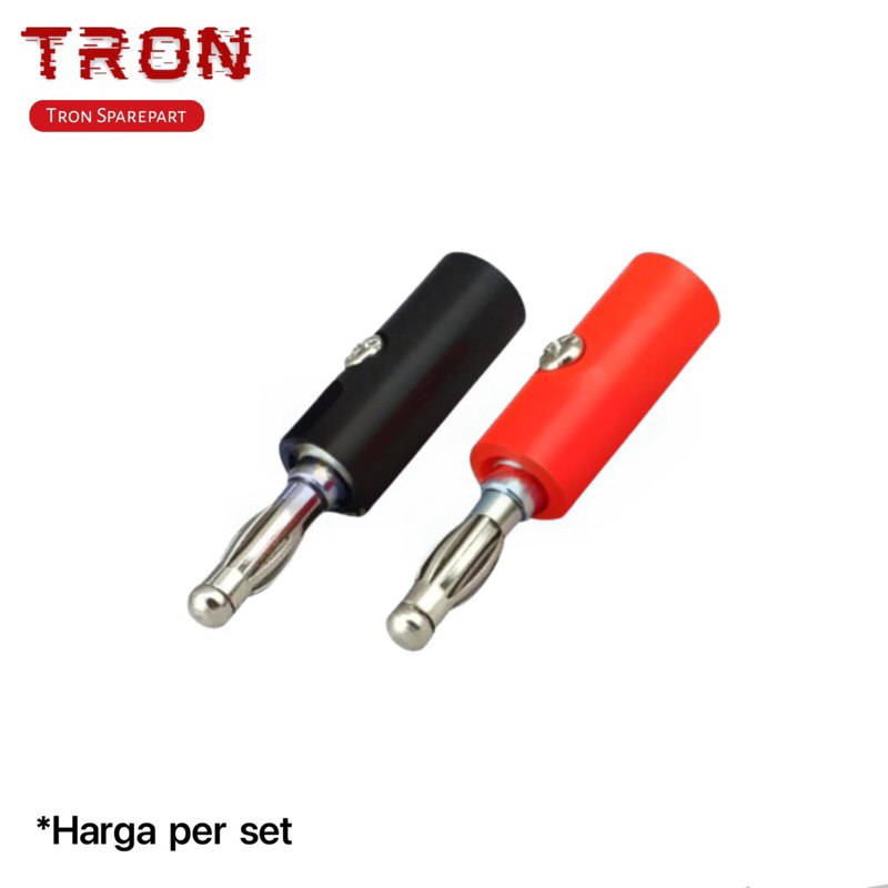 Jual Jack Banana Jantan Socket Banana Jantan Male Plug 1 Set Konektor ...