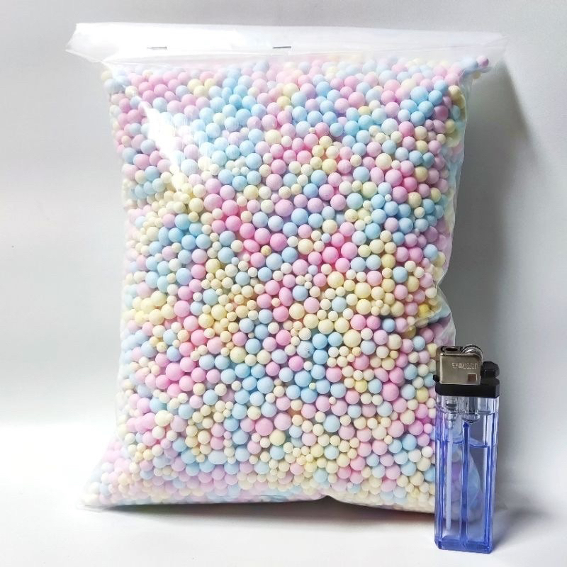 Jual Butiran Styrofoam gabus Warna Warni 1 pack | Shopee Indonesia