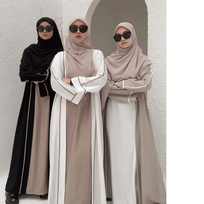 Jual LARISCHA - ABAYA TURKIYE RAYA SET HIJAB Bahan Crinkle Airflow Premium | Shopee Indonesia
