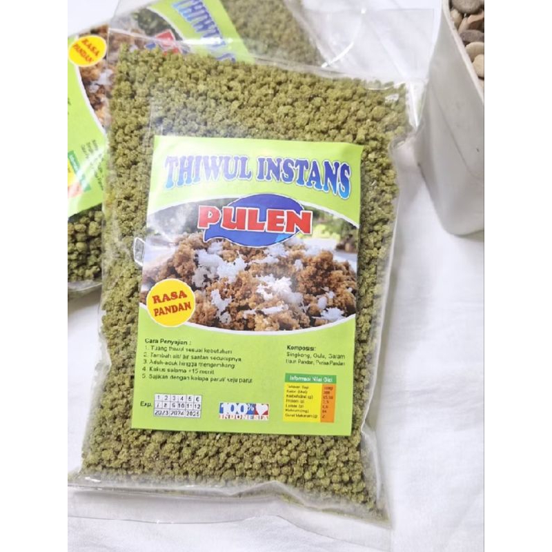 Jual Tiwul Instan Pulen pandan 400gr | Shopee Indonesia