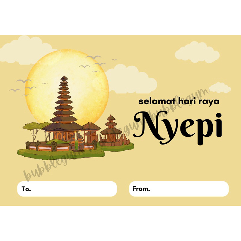Jual cetak kartu ucapan selamat hari raya nyepi | Shopee Indonesia
