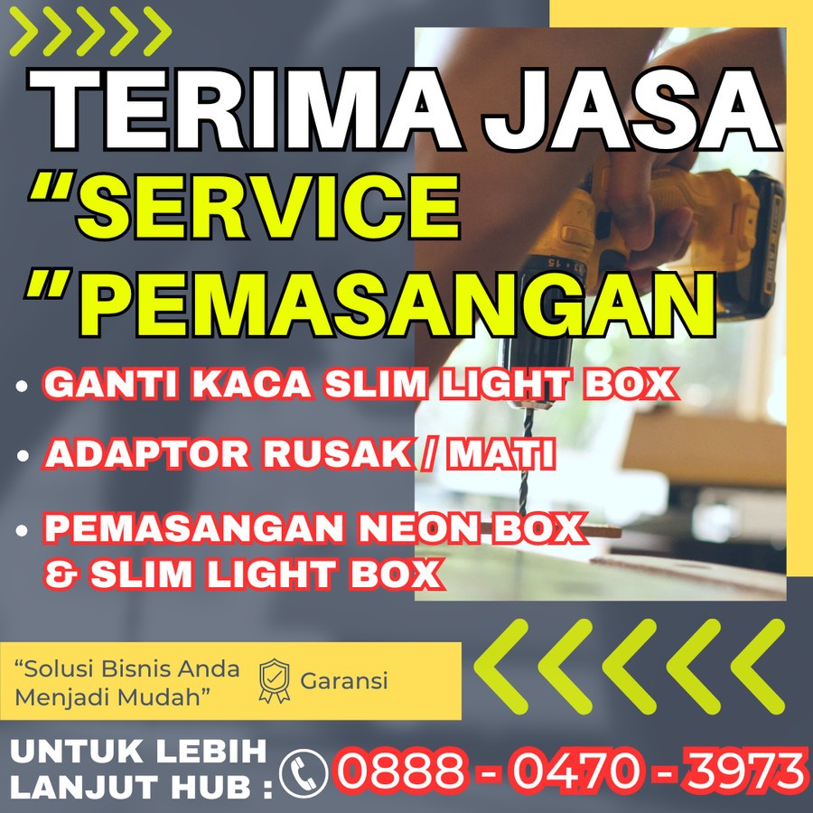 Jual Terima Jasa Service Pemasangan Neon-Box & Slim Light Box | Shopee Indonesia