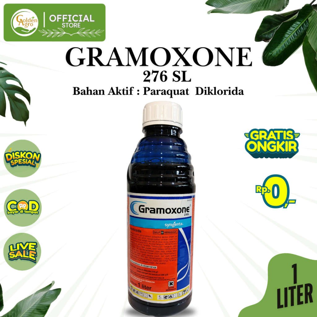 Jual HERBISIDA OBAT RUMPUT GRAMOXONE 1LT LT ORIGINAL SYNGENTA | Shopee ...