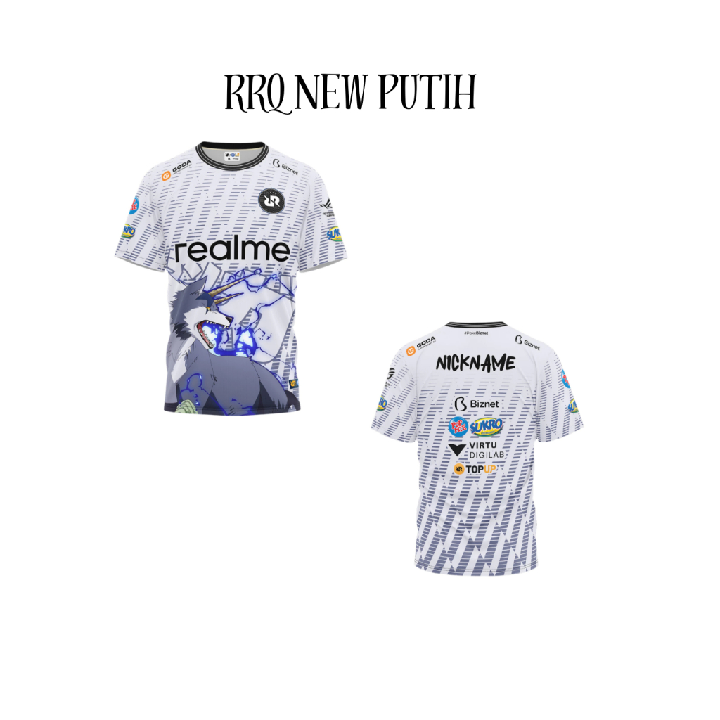 Jual JERSEY RRQ PUTIH FULL PRINTING | Shopee Indonesia