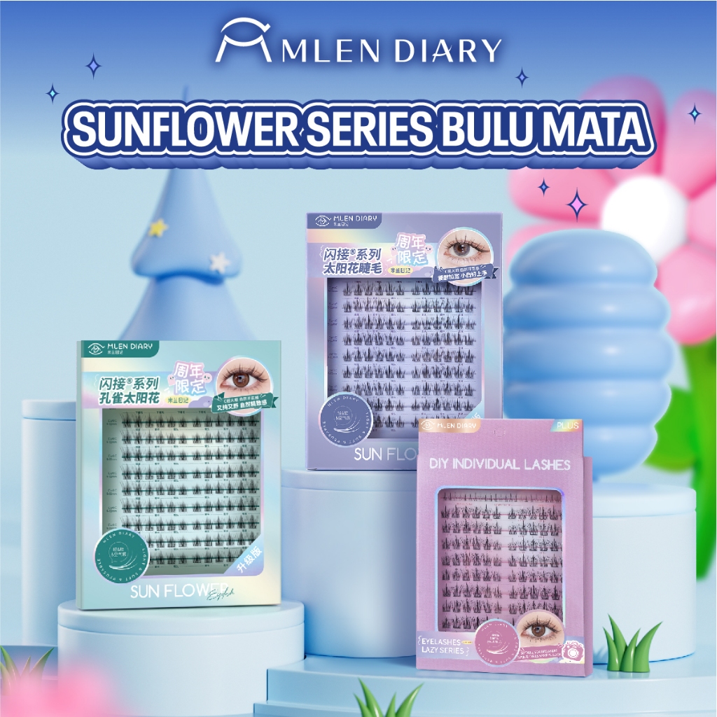 Jual Mlen Diary Bulu Mata Sunflower Seri Eyelasheyelash Extension Set ...
