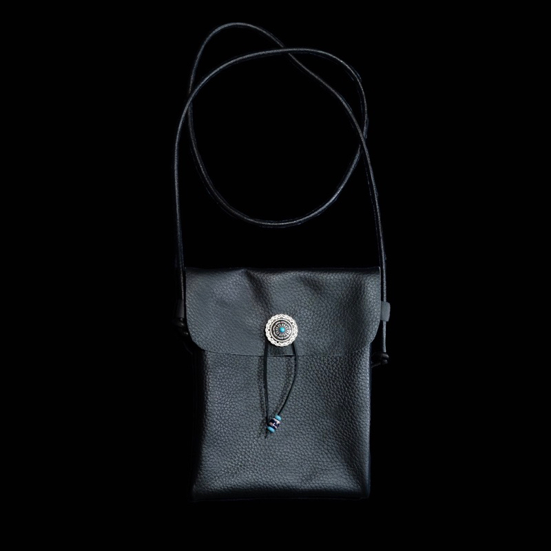 Jual Seca Medicine Bag Leather Milling/ Native american/ suede bag ...