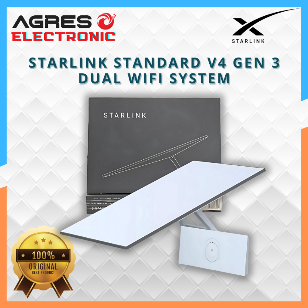 Jual STARLINK V4 Gen 3 Dual WiFi System W/ 2 LAN PORT RJ45 | Anthena ...