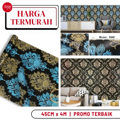 Jual Wallpaper Dinding Hitam Walpaper Dinding Hitam Wall Sticker ...