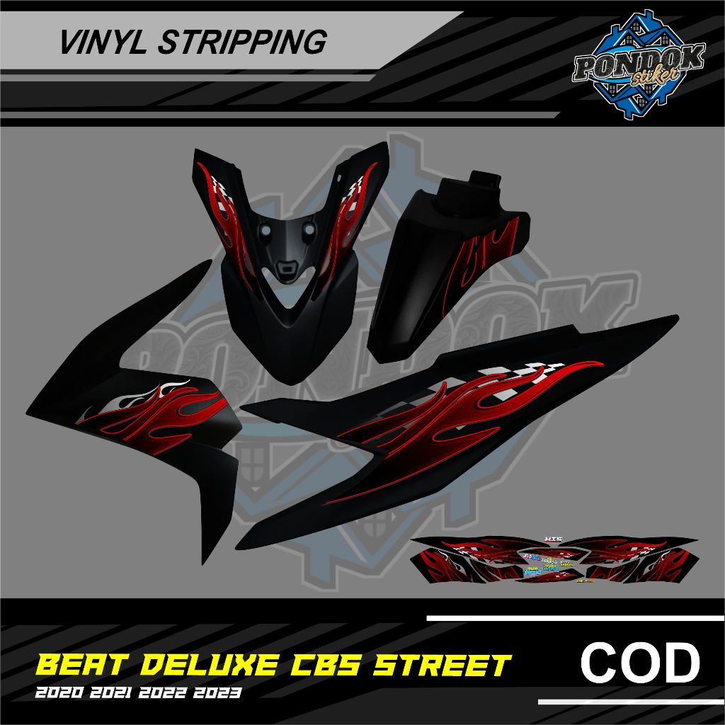 Jual STRIPPING SIMPEL MURAH HONDA BEAT DELUXE CBS STREET 2020 2021 2022 ...