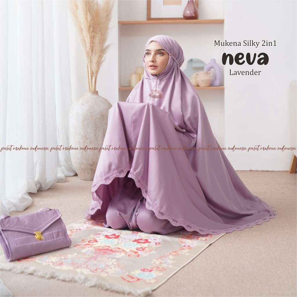 Jual Pusat Mukena Indonesia - Mukena Dewasa Silk 2in1 Nevaa | Shopee ...