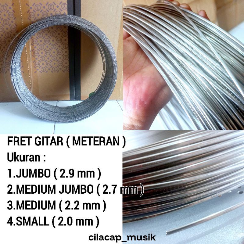 Jual FRET GITAR JUMBO MEDIUM JUMBO FRET GITAR METERAN GULUNGAN FRET ...