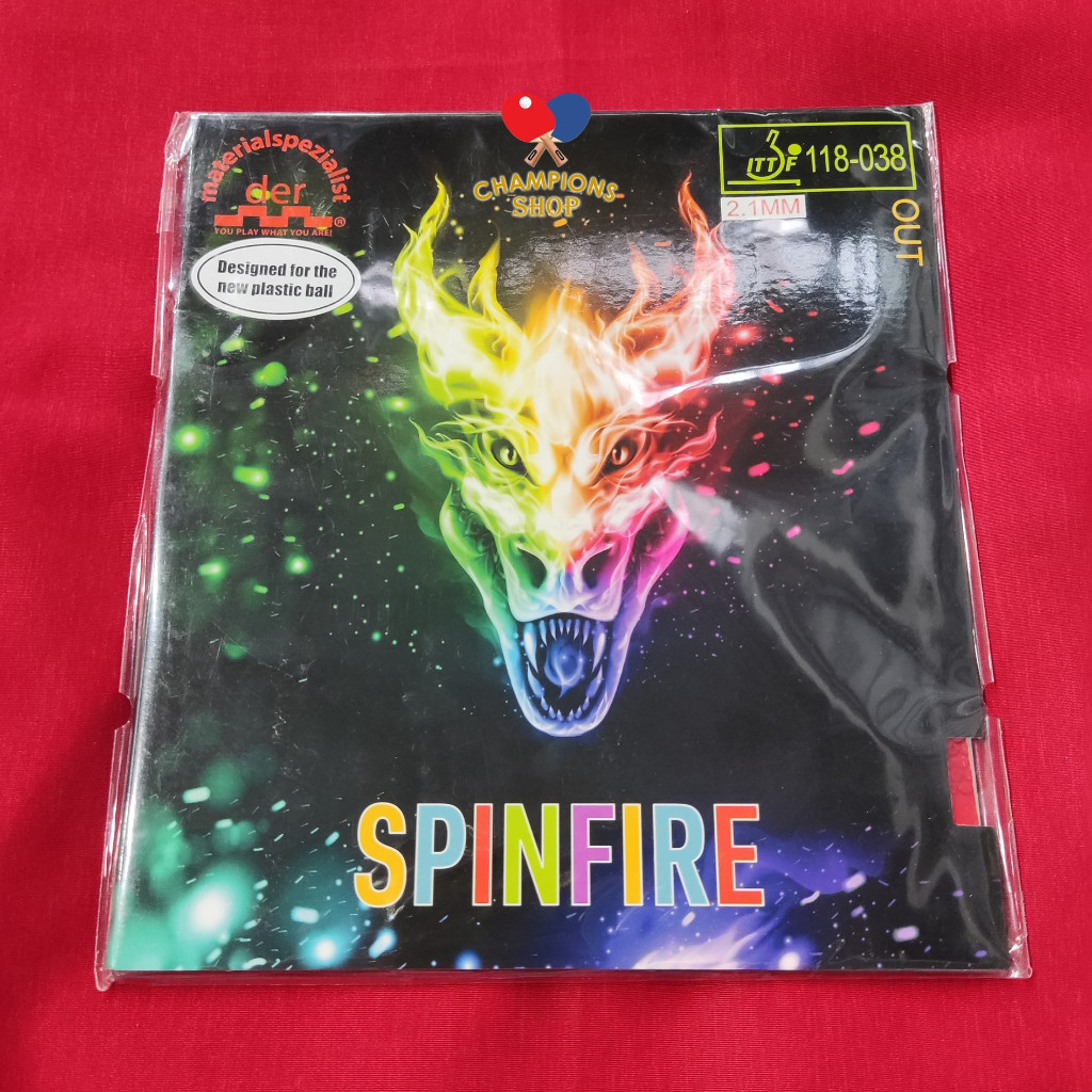 Jual CHAMPS SPINFIRE Karet Bintik Pimple Rubber Pingpong Bet Bad Bed ...