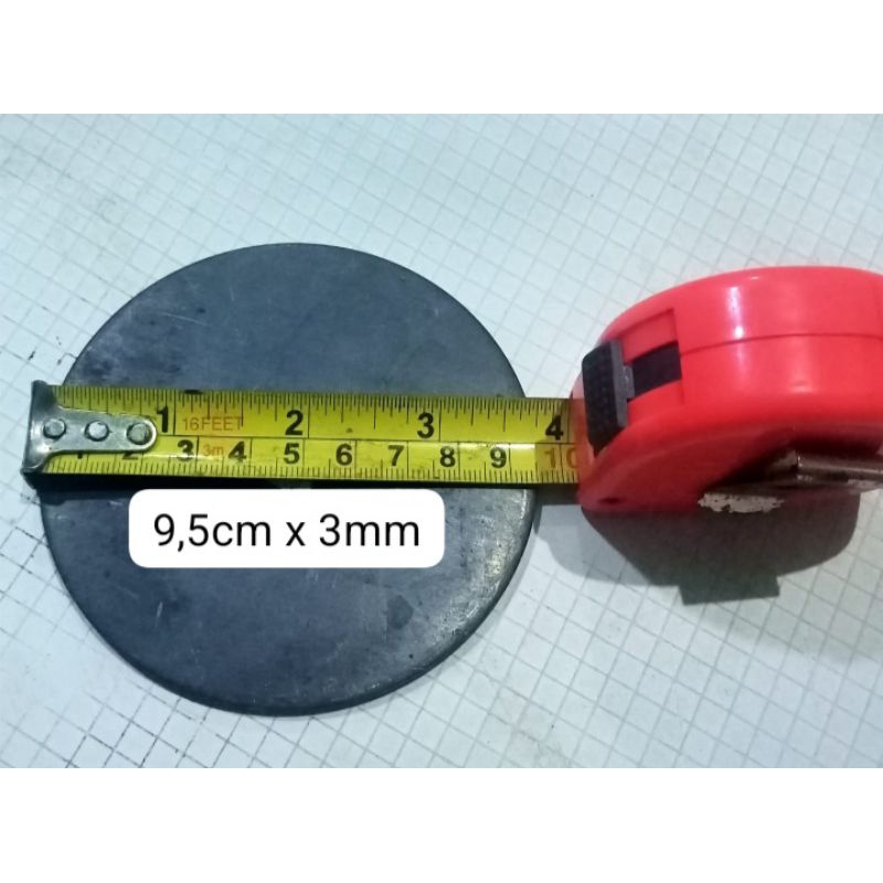 Jual TAPAK LAYOS UKURAN ( DIAMETER X TEBAL ) 9,5CM X 3MM PLAT BESI PLAT ...