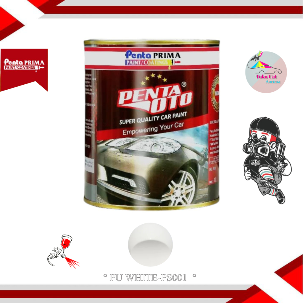 Jual CAT DUCO PU WHITE-PS001 PENTA OTO PU CAT PU CAT DUCO PU PREMIUM ...