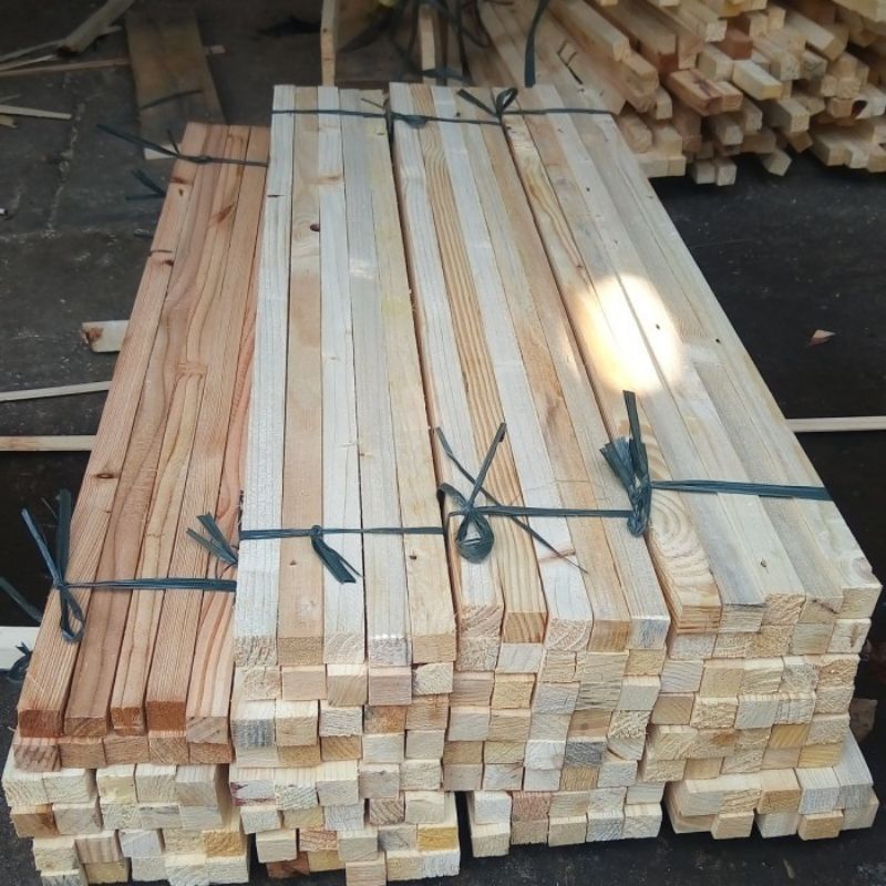 Jual KAYU 2 X 3 PAKET 10BATANG PANJANG 50CM KAYU SOLID KAYU RENG 2X3 ...